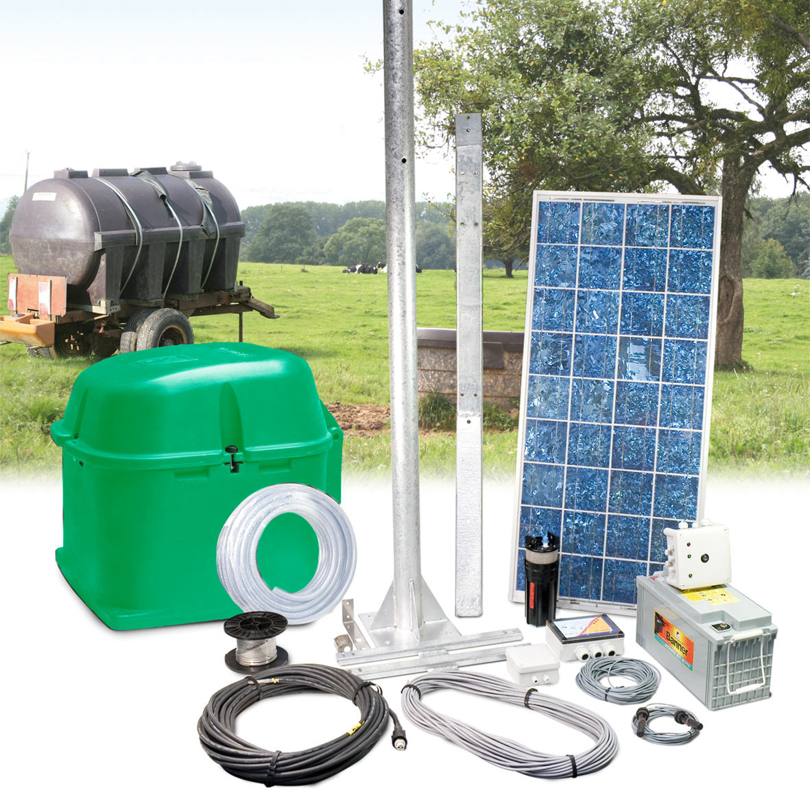 SOLAR-FLOW™ 12 V-Pumpstation – Agrotech Rackwitz